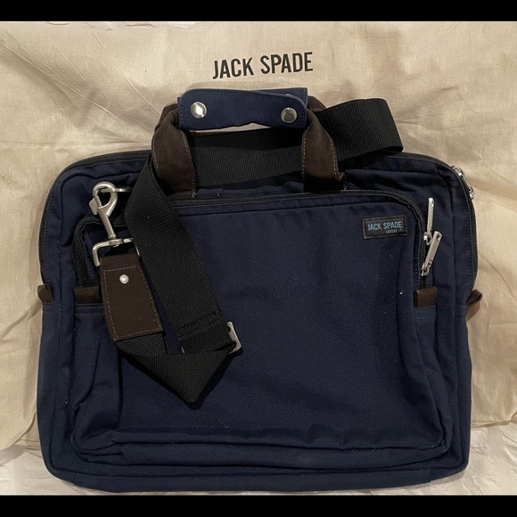Jack Spade | Bags | Jack Spade Navy Blue Laptopmessenger Bag | Poshmark